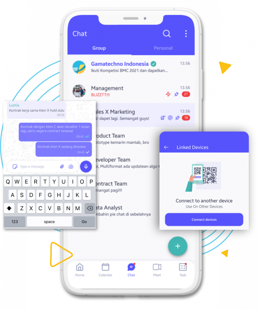 Aplikasi Portal Karyawan & Chat Kerja - Worxspace