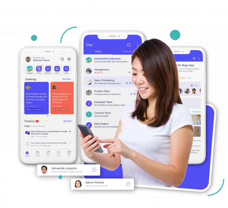 Aplikasi Portal Karyawan & Chat Kerja - Worxspace